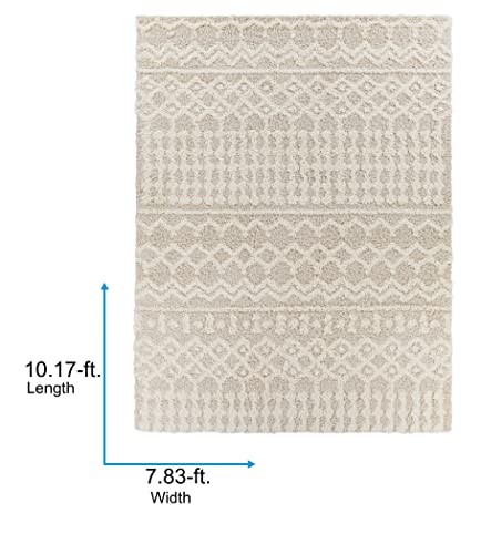 Artistic Weavers Hapsburg Moroccan Shag Area Rug, 7'10" x 10'2", Beige