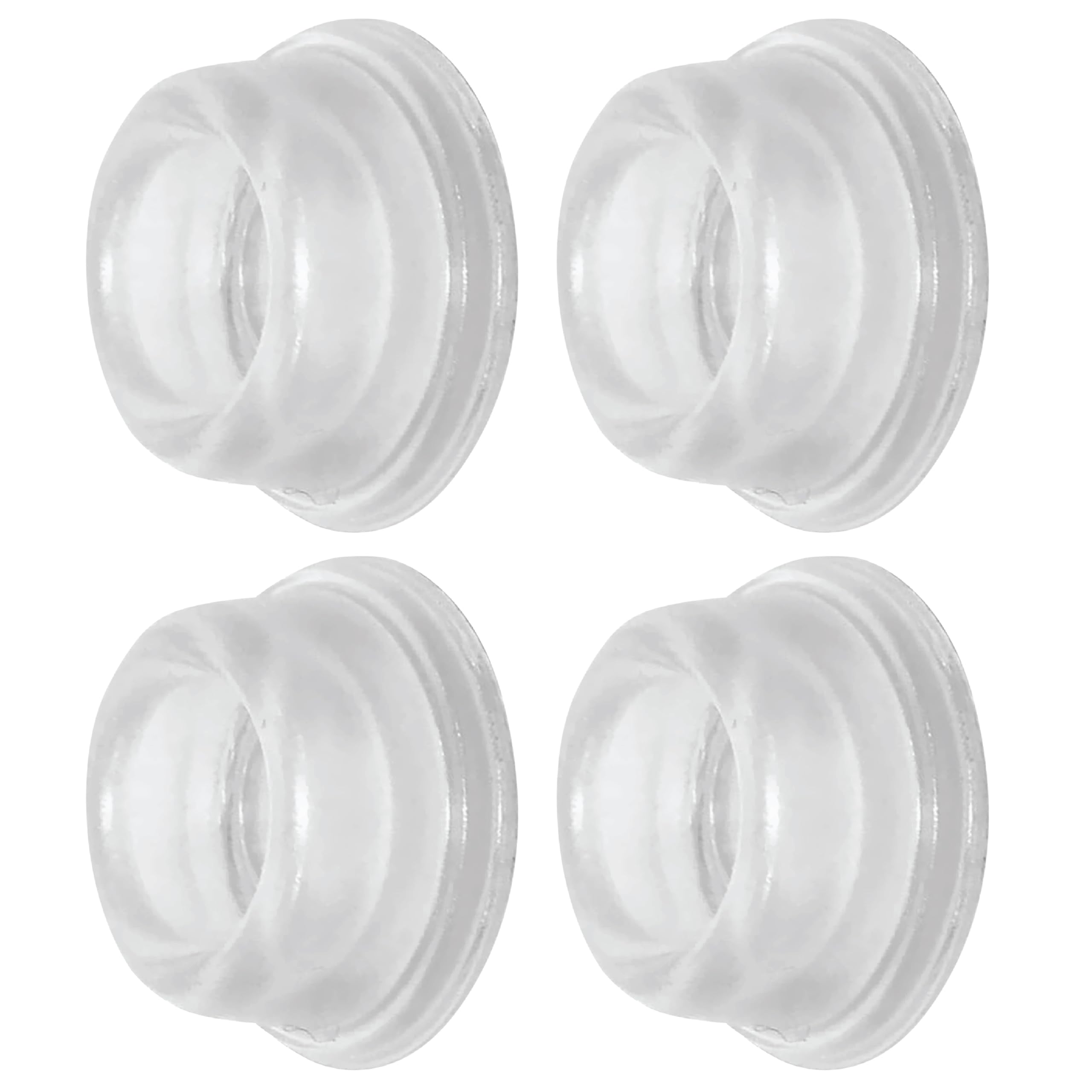 Door Stopper Wall Protector [4 Pack] - Clear Self Adhesive Rubber Door Bumpers. Prevent Damage to Walls from Door Knobs Handles - Door Stop