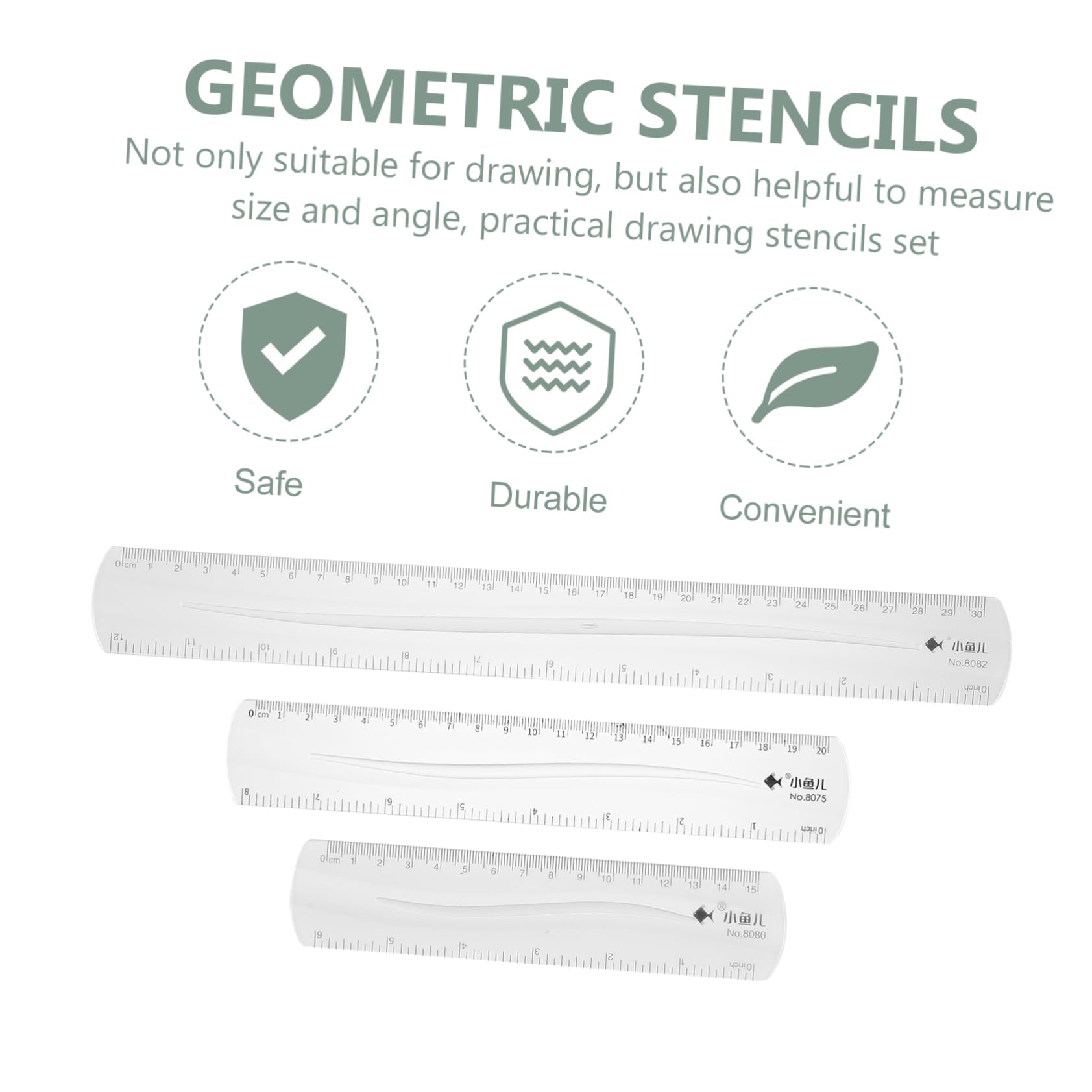 SEWACC 3Pcs Color Changing Flexible Rulers 15cm + 30cm + 20cm Measurement Tools for Students Random Colors Soft and Bendable Rulers for School and Office Use