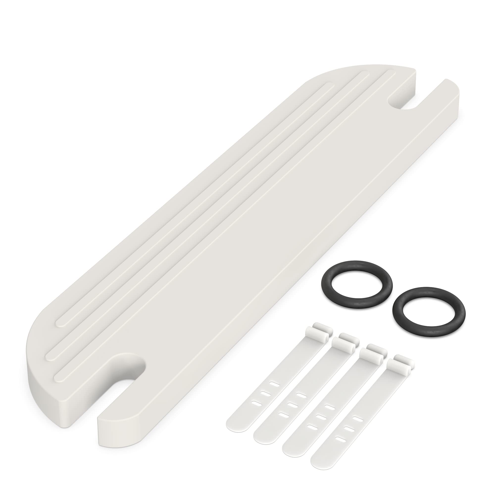 White IKEA High Chair Foot Rest, Compatible with Antilop Chairs | Adjustable, Reversible & Non-Slip Foot Rest for IKEA Chair - Made with Durable Polypropylene - (19.75 x 4.75 x 1โ inches)