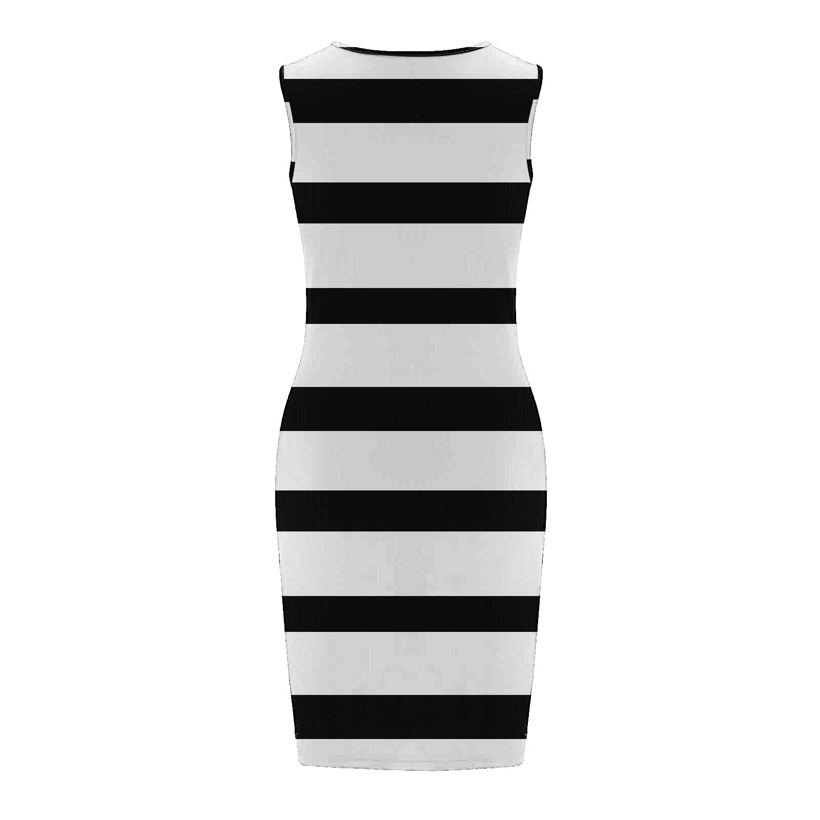 Office Dresses for Women for Work Women's Casual Print Sleeveless Slim Ruched Dress Round Neckline Irregular Hem Mini Black