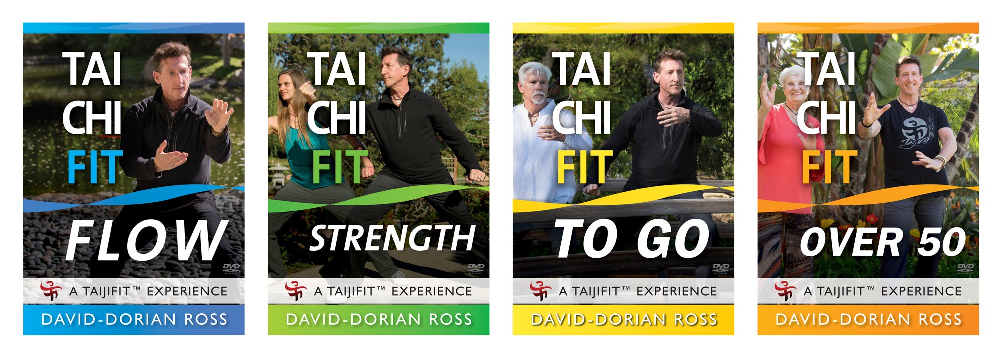 Bundle: Tai Chi Fit 4-DVD Bestseller Collection with David-Dorian Ross (YMAA) Tai Chi Exercises for Beginners, Seniors, and more.