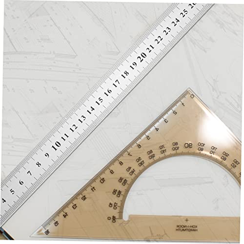 MAGICLULU 3pcs Steel Ruler 30cm Ruler Sewing Straight Ruler Clear Ruler Small Ruler Stainless Steel Scale Ruler Student Machinist Ruler Portable Rulers Measuring Ruler Office Double Sided