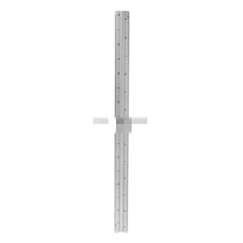 rulers 2pcs 30cm Aluminium Metal Triangle Scale Architect Engineer Technical Ruler Clear Ruler