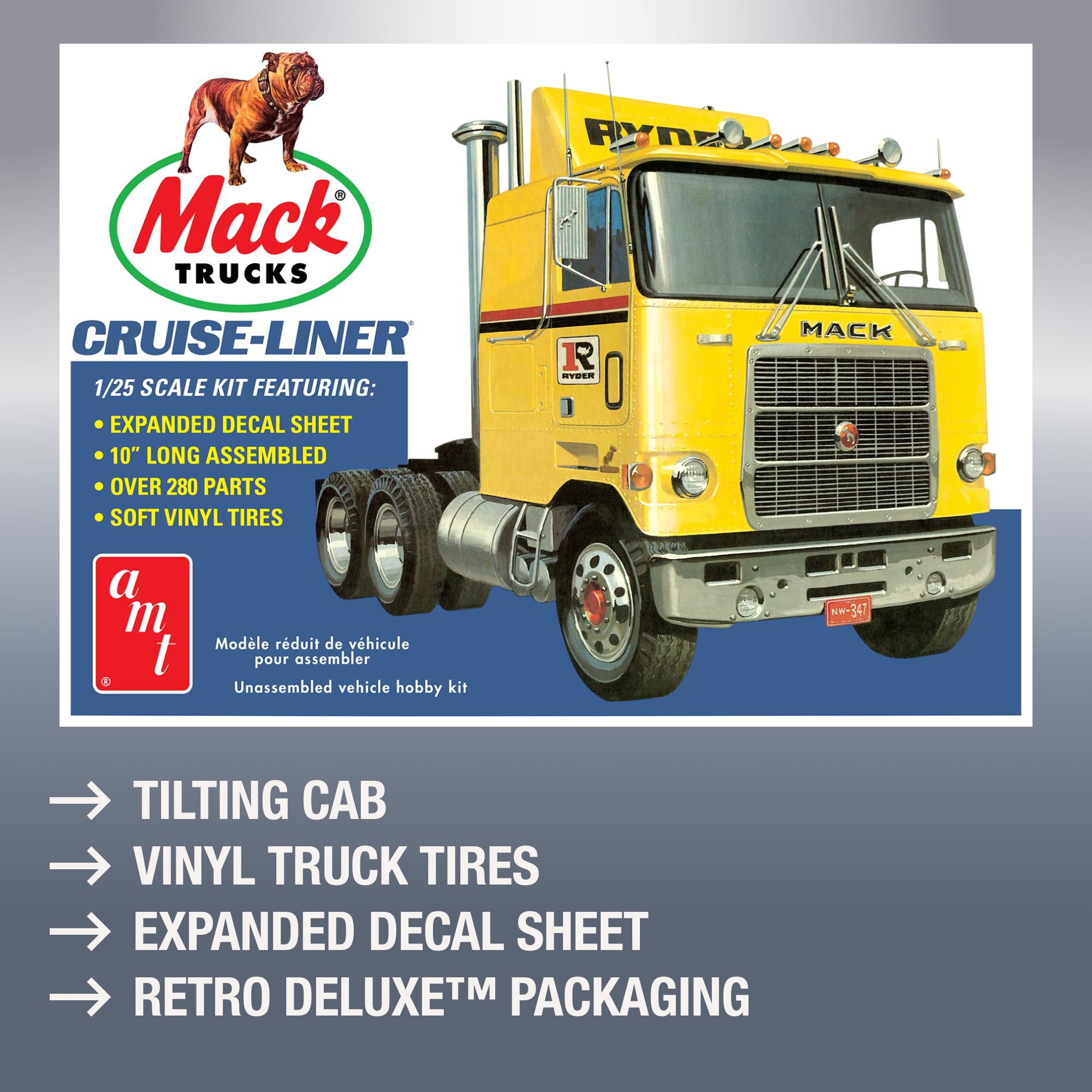 AMT - Mack Cruise-Liner Semi Tractor, 1:25 (AMT1062)