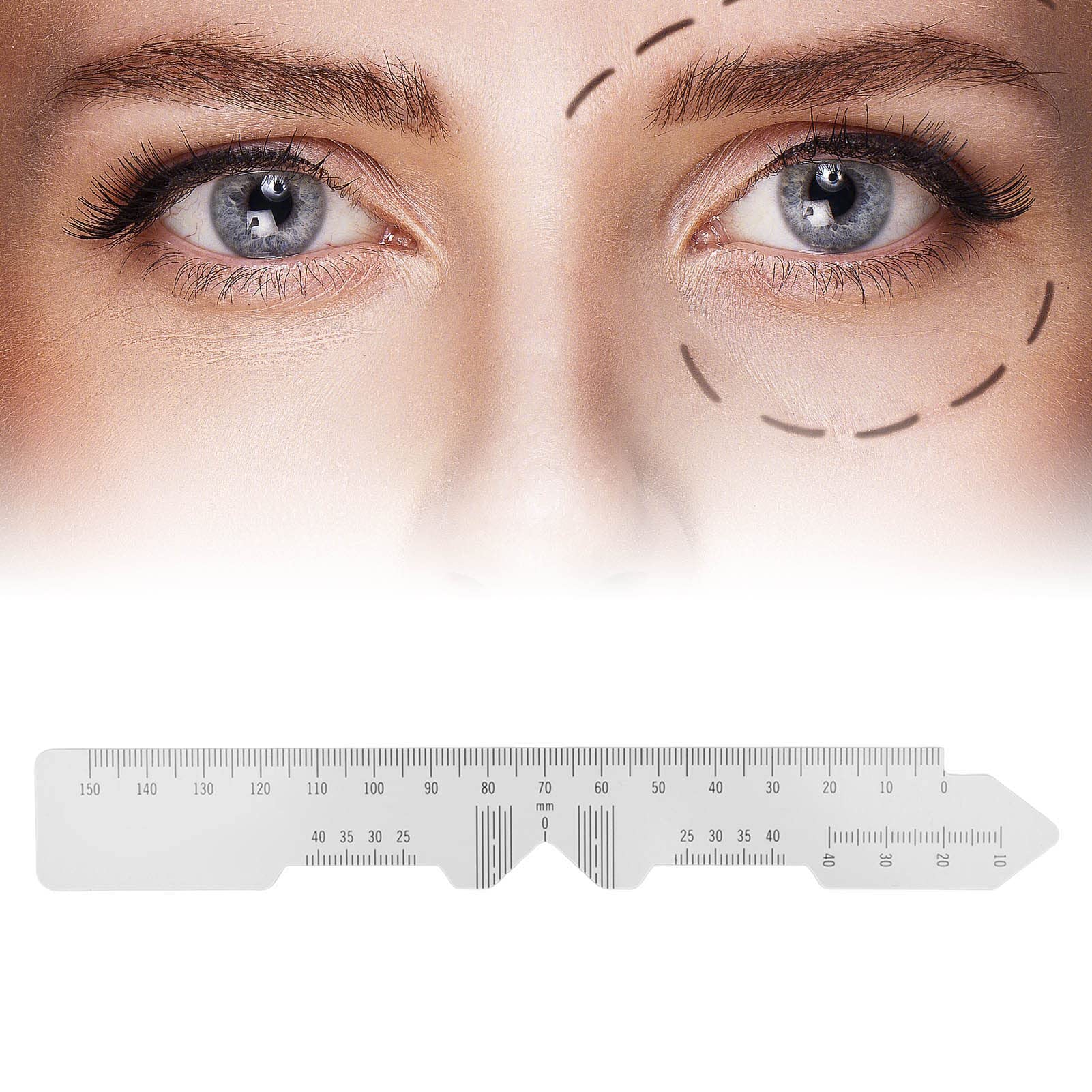 5pcs Ophthalmic PD Ruler, Clear Data Marking