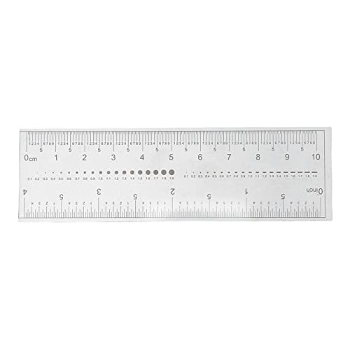 10PCS Fake Nails Measuring Ruler - Clear Text, Transparent, Can Be Bent At Will