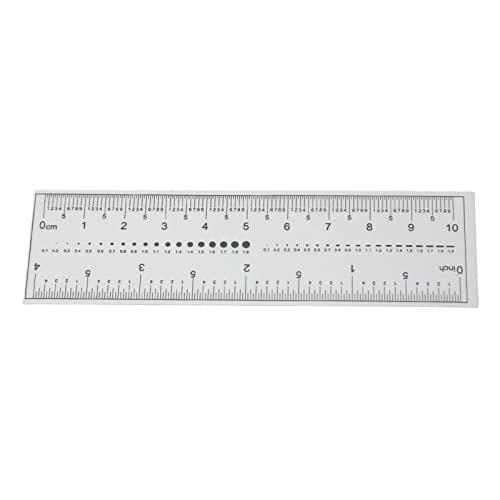 10PCS Fake Nails Measuring Ruler - Clear Text, Transparent, Can Be Bent At Will