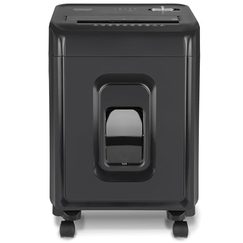Aurora AU1035XA 10-Sheet Crosscut Paper/Credit Card Shredder with 4-Gallon Pullout Wastebasket