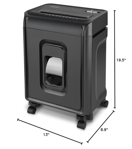 Aurora AU1035XA 10-Sheet Crosscut Paper/Credit Card Shredder with 4-Gallon Pullout Wastebasket