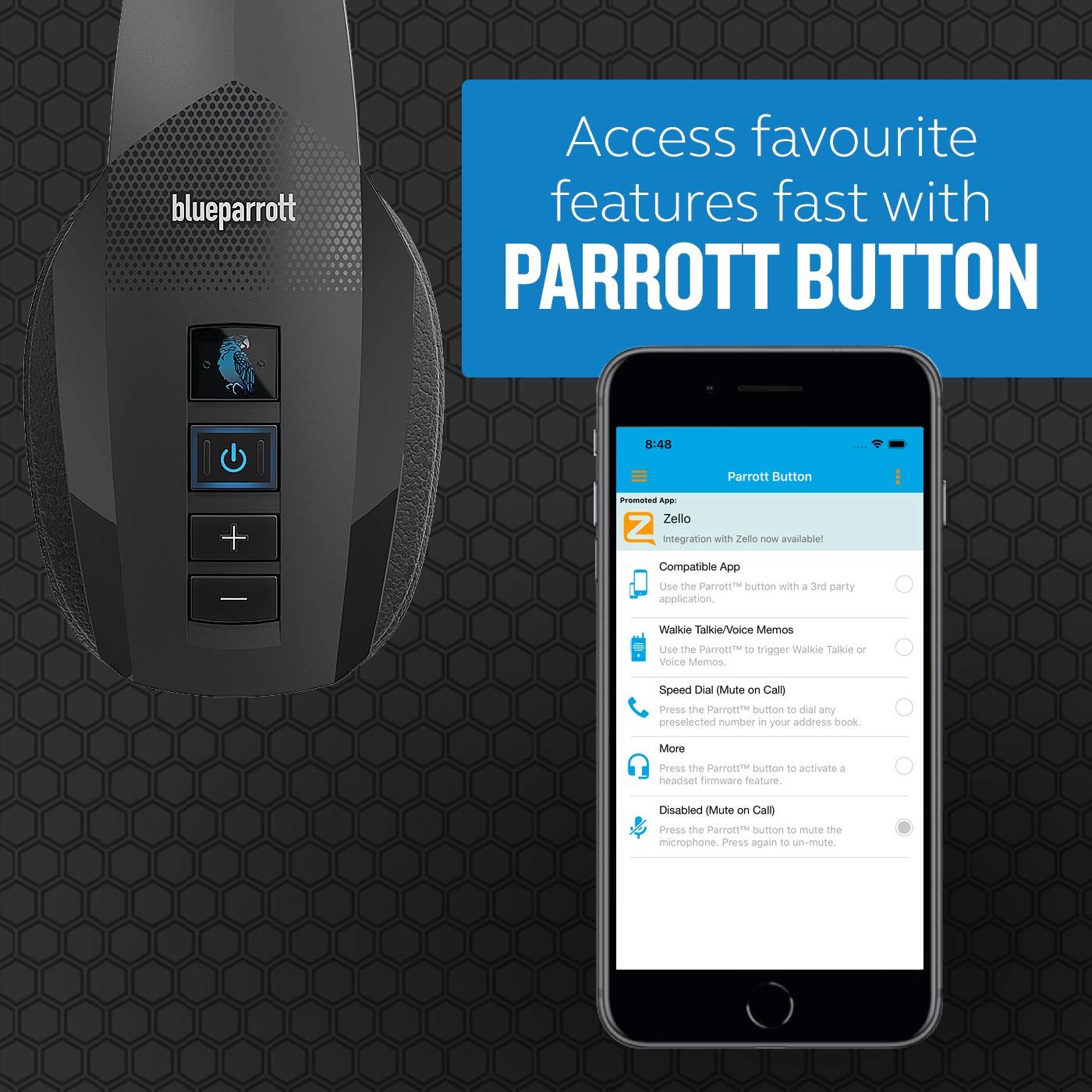 BlueParrott B350-XT 203475 Noise Canceling Bluetooth Headset