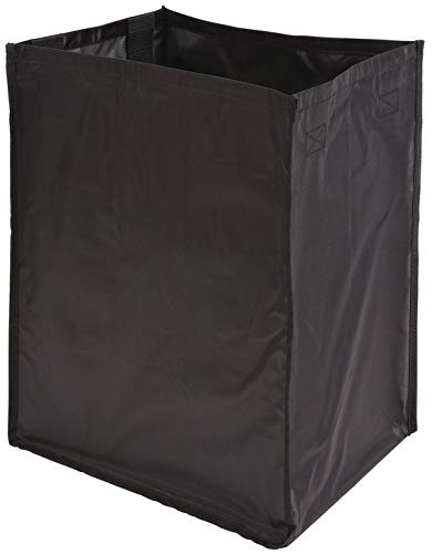 TAG Hardware Full Extension Pullout Laundry Hamper with Removable Bag Matt Nickel (Width (18") 457 mm - 1 removable large bag)