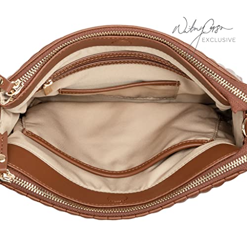 JuJuBe | Day to Night Crossbody Bag, Designer Small Crossbody Purse for Moms | Spice
