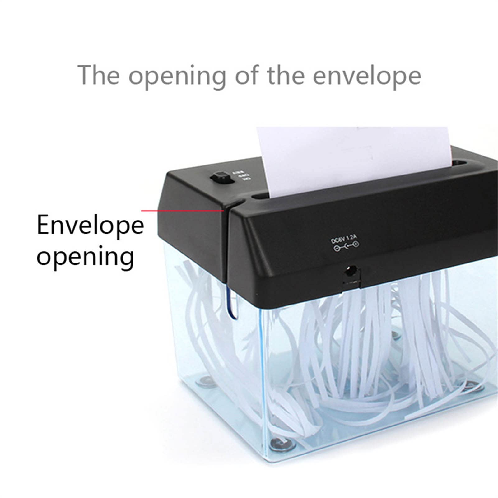 USB Paper , A6 Paper Cutter, 2-Sheets Mini Electric Battery USB Powered Paper Cutting Machine, for Office School Home Stationery Invoices Receipts