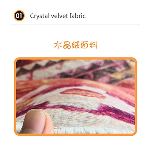 Optical Illusion Carpet Area Rug 3D Geometric Vortex Trippy Throw Rug for Bedroom Living Room Doormat 63x47 inch