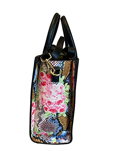 Betsey Johnson XO Chloe Snake Satchel Black/Snake One Size