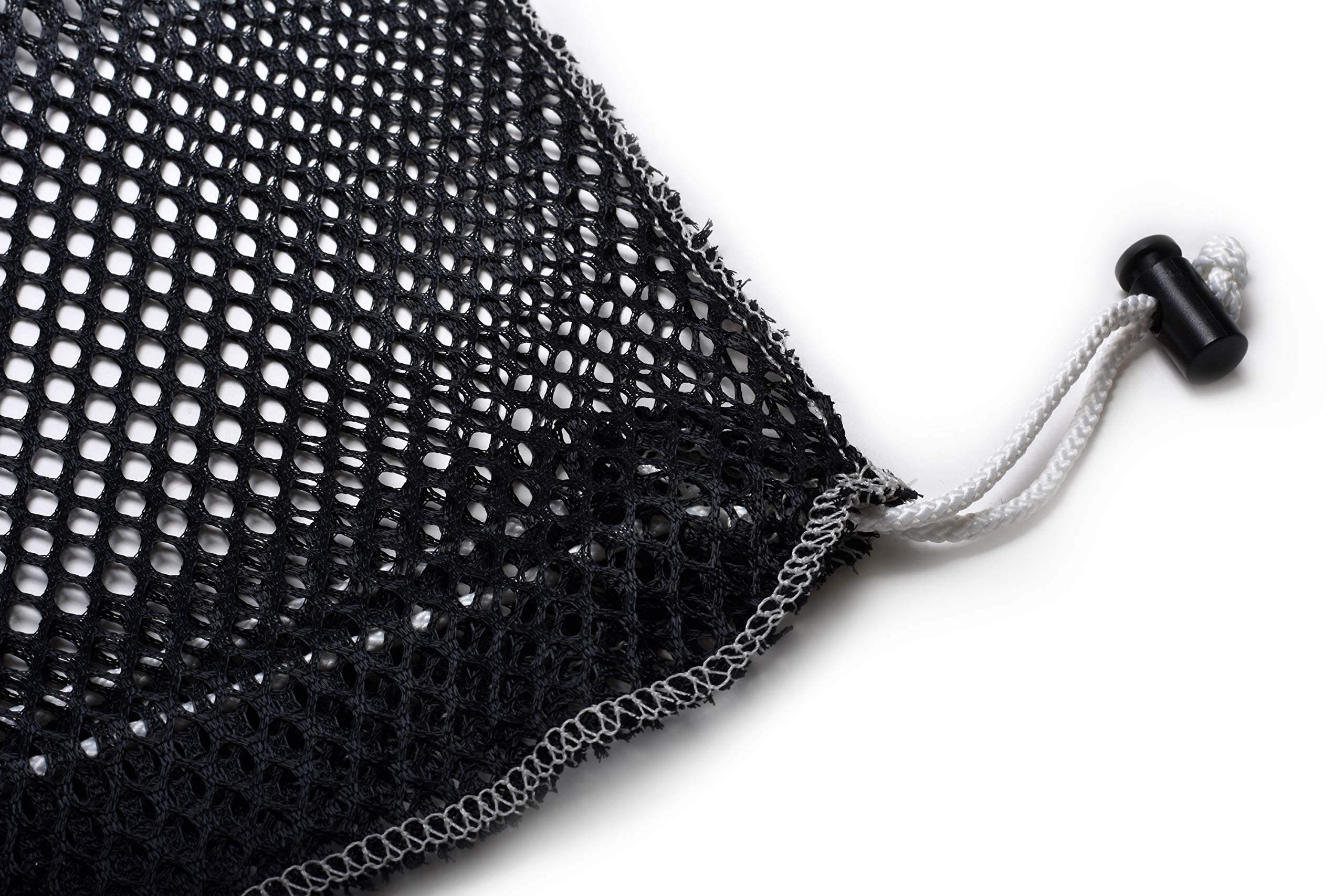 Handy Laundry Mesh Equipment Bag, Black - 24 x 36 - Adjustable, sliding drawstring cord closure. Perfect mesh bag for parent or coach, making it easy to transport.