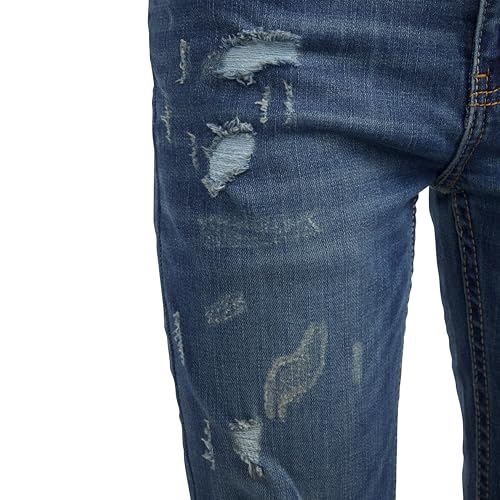 Levi's Boys' 510 Skinny Fit Destructed Jeans, Paper Shredder, 12