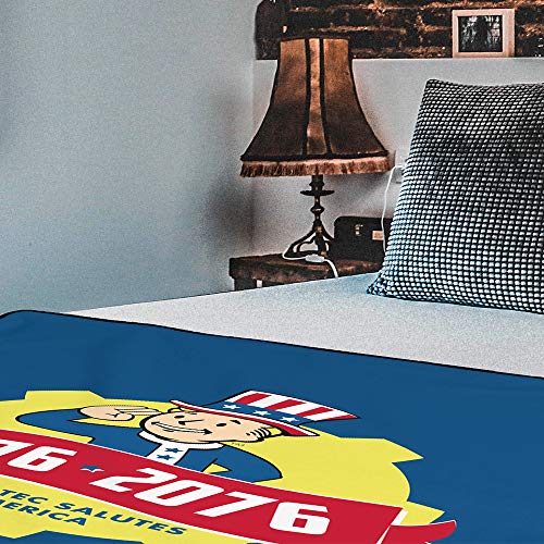 JUST FUNKY Fallout Nuka-Cola Round Fleece Blanket, Throw, Decor, Bedding [45 x 60 inches]