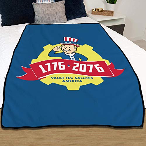 JUST FUNKY Fallout Nuka-Cola Round Fleece Blanket, Throw, Decor, Bedding [45 x 60 inches]