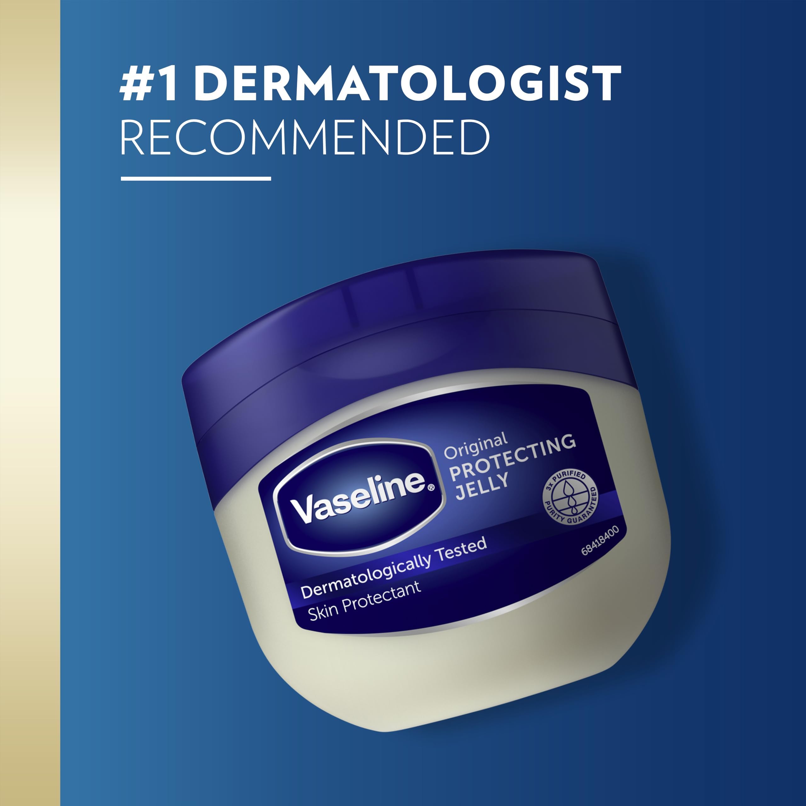 Vaseline 100% Pure Petroleum Jelly Skin Protectant 3.75 oz (Pack of 4)