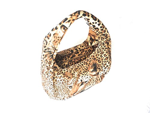 Lee Sands Women's Leopard Hobo Bag 17"W x 17.5"H x 5"D Tan/Brown
