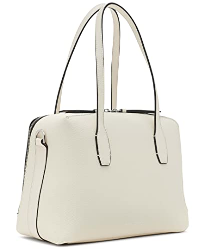 Calvin Klein Brenda Top Zip Satchel, Cherub White