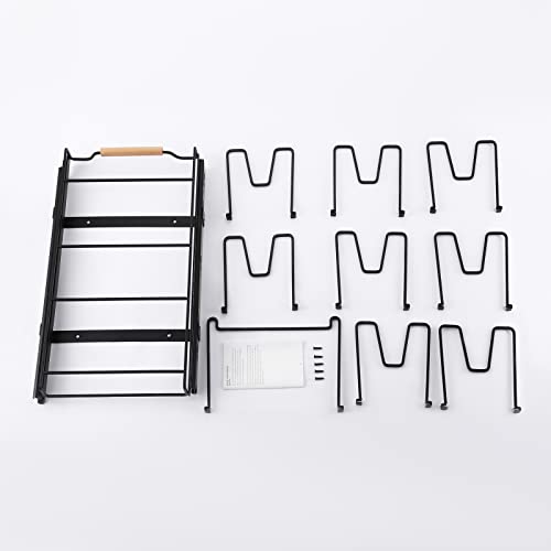 KES Pull Out Cabinet Organizer, Pot and Pan Organizer for Cabinet 12" W * 21" D Cookware Organizer Slide Out for Pans, Pots, and Lids Matte Black Under Sink Organizers and Storage, KPR500W30D53-BK