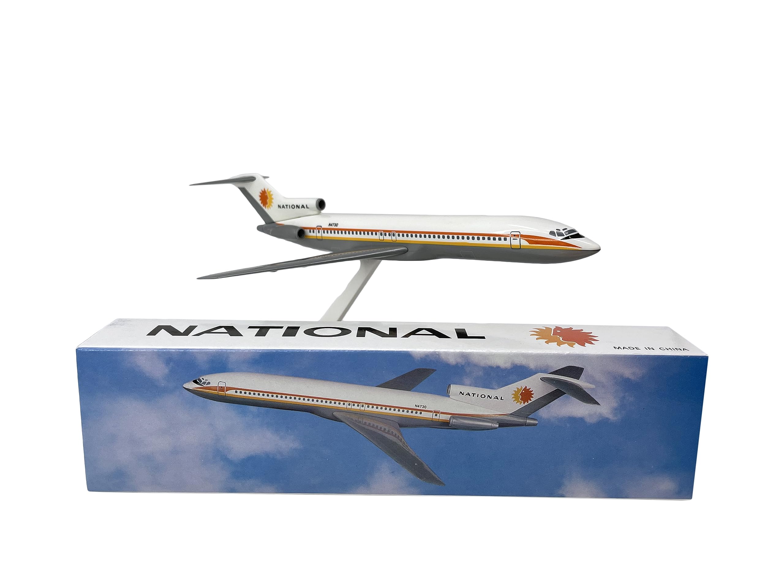 Flight Miniatures National Airlines 1967 Livery Boeing 727-200 1:200 Scale Display Mode