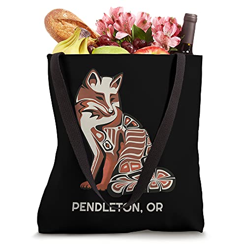 Tribal Fox Pendleton Oregon Native American Haida Style Tote Bag