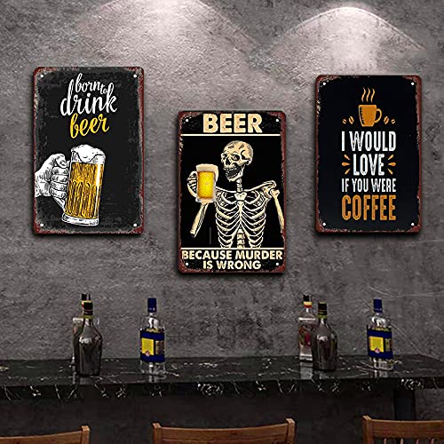 Rosefinch Stone Tattoo Retro Metal Sheet Signs, Wall Decoration of Bars, Restaurants,Garage, Home,cafes and Bars, 8 x 12