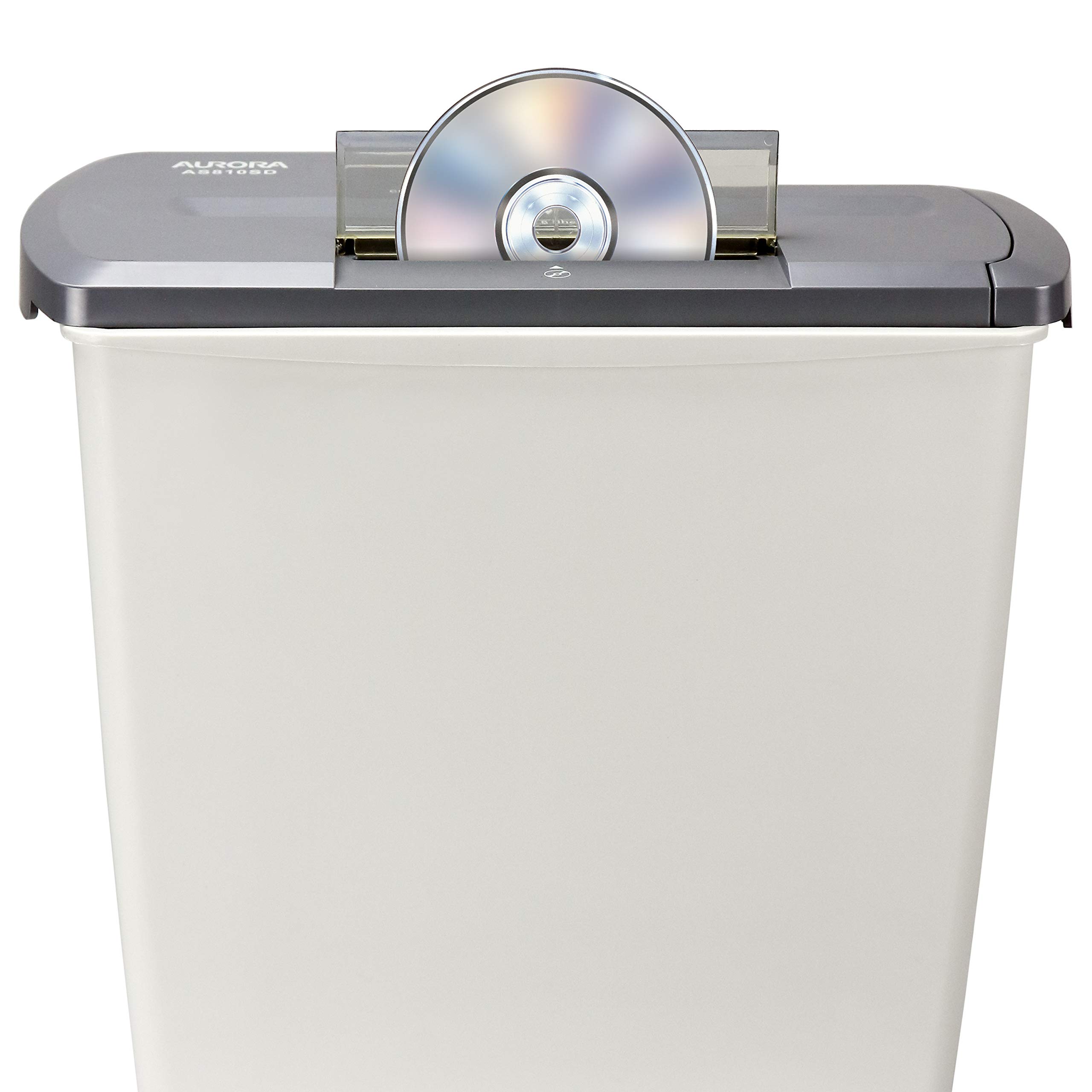 Aurora AS810SD 8-Sheet Strip-Cut Paper, CD and Credit Card Shredder Basket