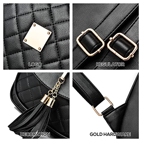 Lanpet Women’s Fashion Backpack Purse 3-pieces PU Leather Shoulder Bags Ladies Travel Bookbag Casual Backpack 3 in 1 Set