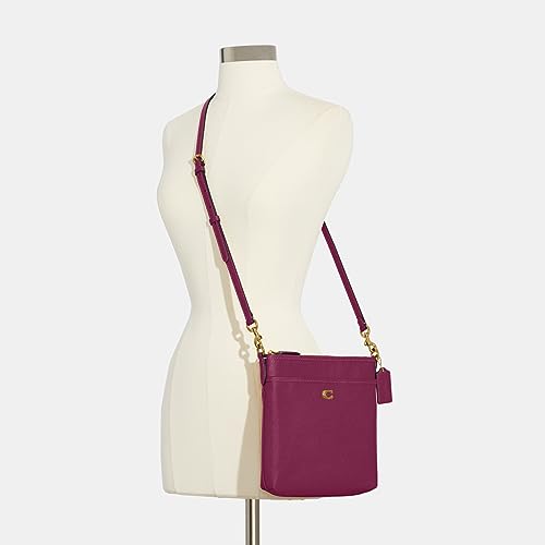 COACH Crossgrain Leather Kitt, Deep Plum