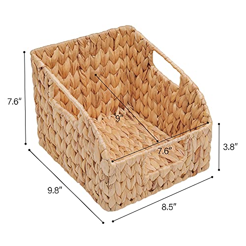 StorageWorks Water Hyacinth Storage Baskets Set