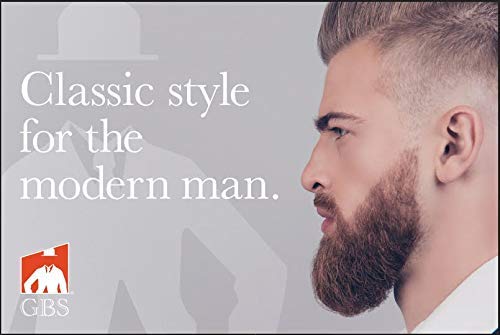 G.B.S Men's Oval Wood Handle Boar Bristle Brush, Beard Comb, Wooden beard comb, Ideal Choice for Men- Professional beard brush for super-stylish beard