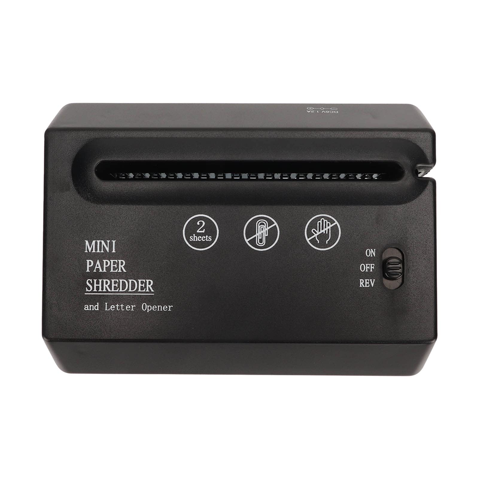 USB Paper , A6 Micro Cut Paper with Letter Opener Function Portable Mini Paper for Paper, Invoices, Receipts, PP Plastic, USB or Battery Powered