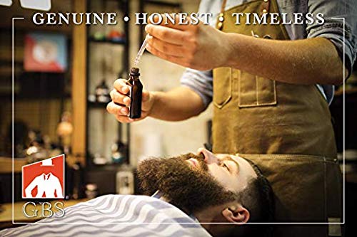 G.B.S Men's Oval Wood Handle Boar Bristle Brush, Beard Comb, Wooden beard comb, Ideal Choice for Men- Professional beard brush for super-stylish beard