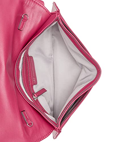 I.N.C. International Concepts INC Women's Pink Faux Leather Chain Strap Clutch Handbag Purse