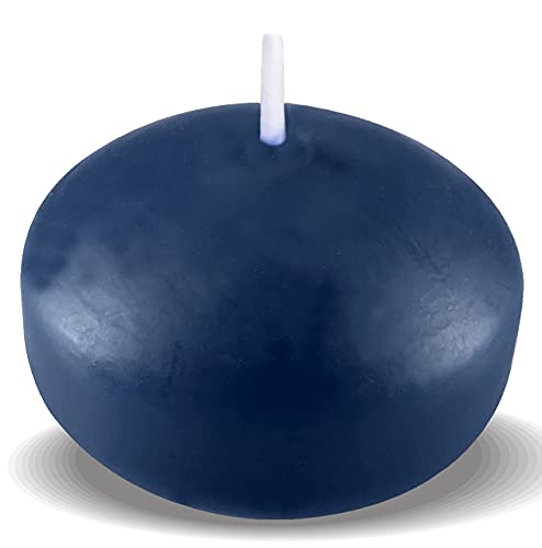 Hyoola Premium Midnight Blue Floating Candles 1.75 Inch - 3 Hour Burn Time - Made in Europe - 20 Pack