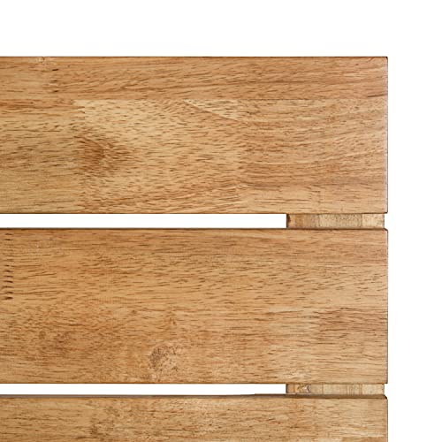 Kate and Laurel Samuels Farmhouse 5-Hook Wall Shelf, 42 x 5 x 22, Rustic Brown and Black, Decorative Wall Storage