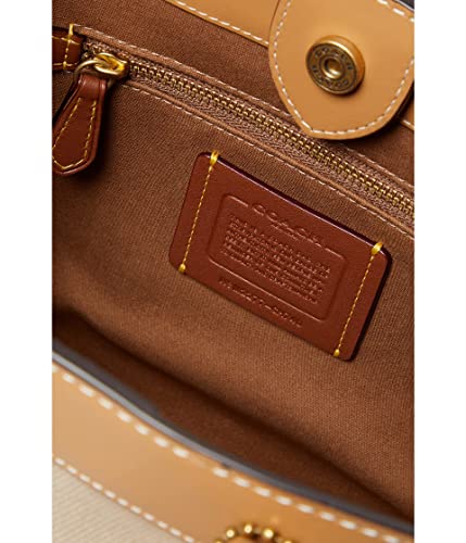 Coach Canvas Field Tote 22 Natural Canvas/Tan One Size