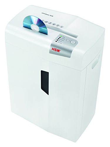 HSM shredstar S25 Strip-Cut Shredder; Shreds Up to 25 Sheets; 6.9-Gallon Capacity Shredder, White