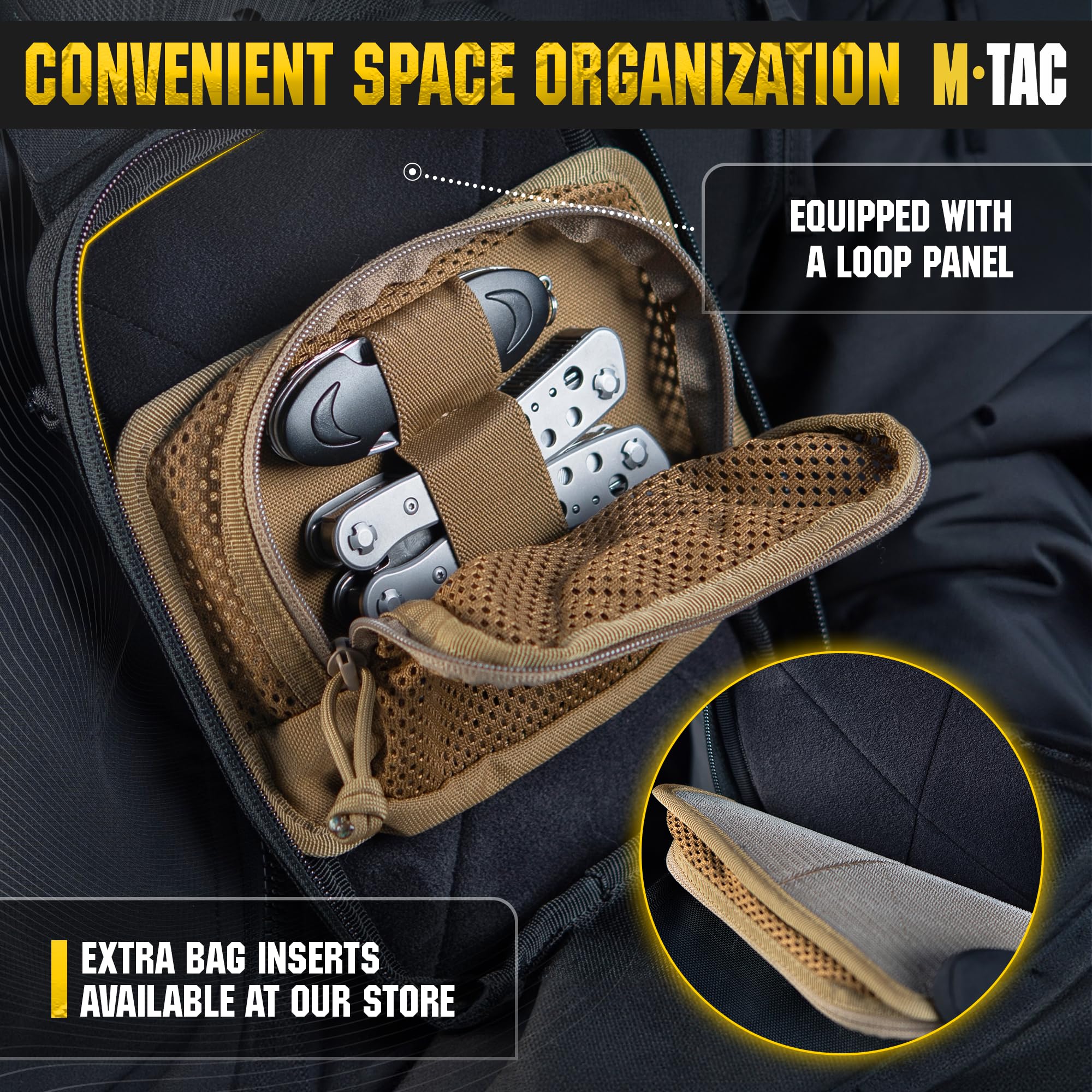 M-Tac Elite Tactical Sling Bag for Men - Crossbody Bag - Concealed Carry Chest Bag - Black Sling Backpack