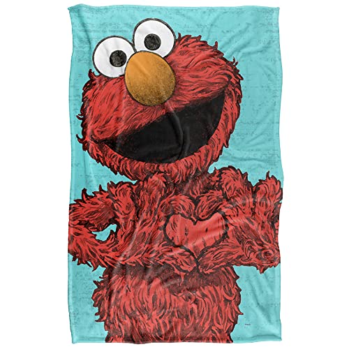 Sesame Street Elmo Painted Officially Licensed Silky Touch Super Soft Throw Blanket 36" x 58"
