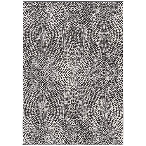 Safavieh Lurex Collection 8' x 10' Black/Light Grey LUR185Z Modern Abstract Area Rug