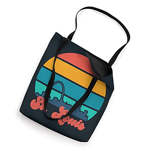 Missourian Souvenir Skyline Art Vintage 70s Retro St Louis Tote Bag