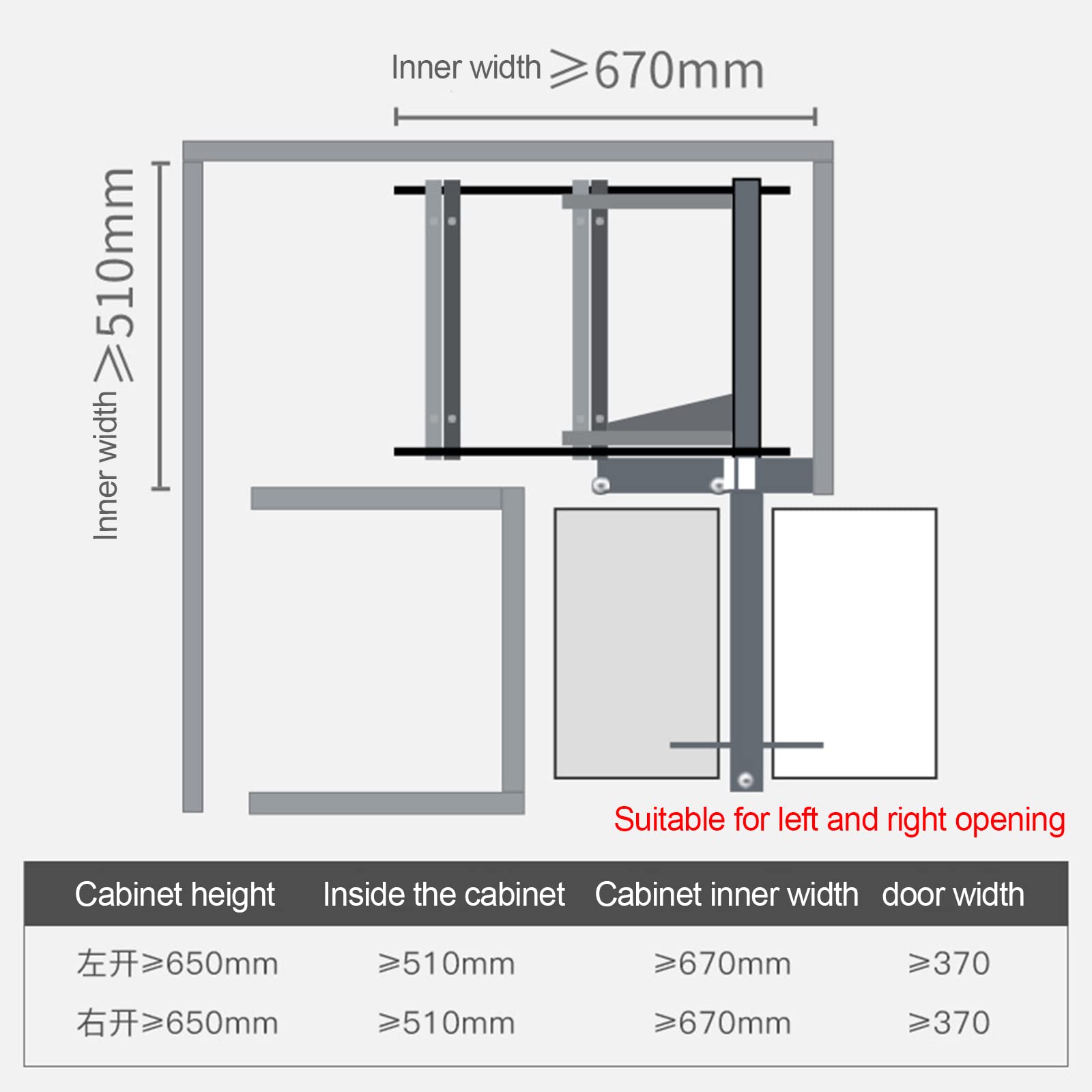 ZHIRCEKE Soft-Close Blind Corner Cabinet Pull Out Basket - 4 Shelf Slide Out Cabinet Organizer for Kitchen Blind Base Corner Cabinets,Open Left