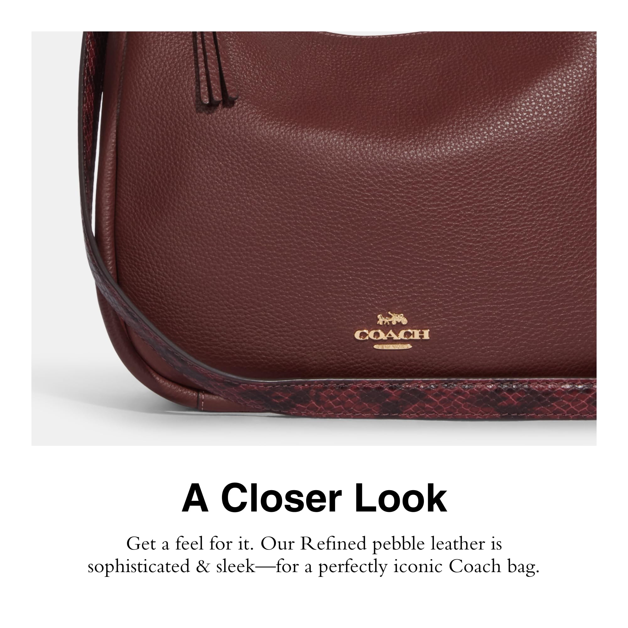 COACH Jules Hobo Shoulder Bag, Wine Multi