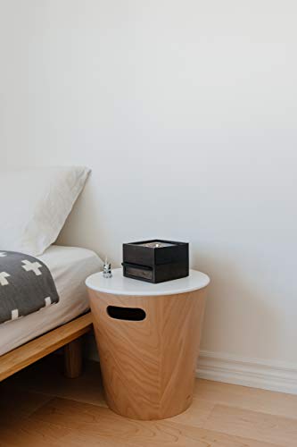 Umbra Mini Stowit Jewelry Box - Modern Keepsake Storage Organizer with Hidden Compartment Drawers for Ring, Bracelet, Watch, Necklace, Earrings, and Accessories,Black/Walnut